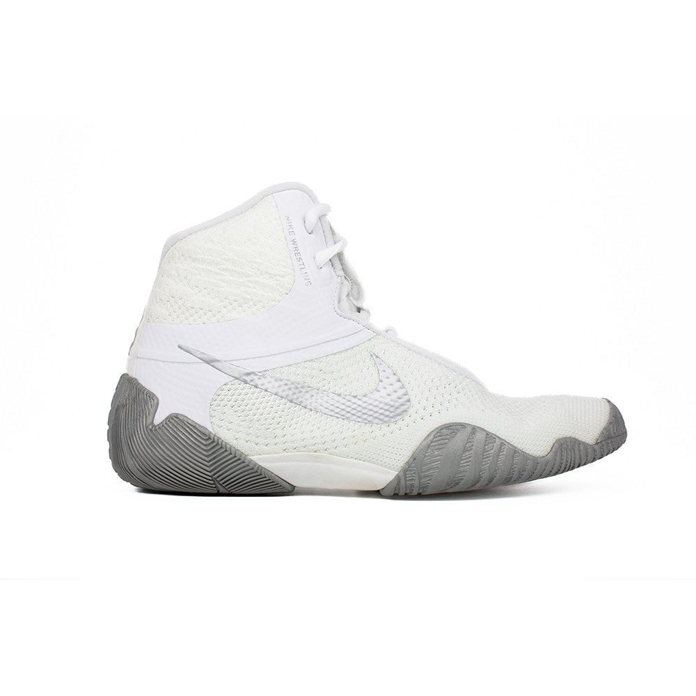 Nike Tawa Wrestling Shoes - White/Metallic Silver – Fight Shop