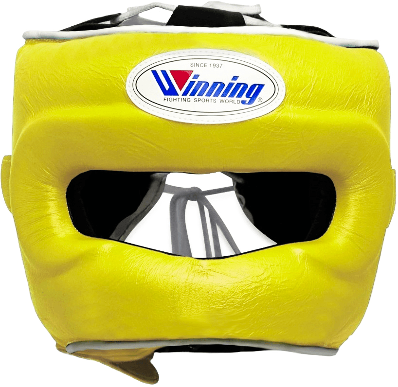 Winning Full Face Headgear - Yellow – Fight Shop